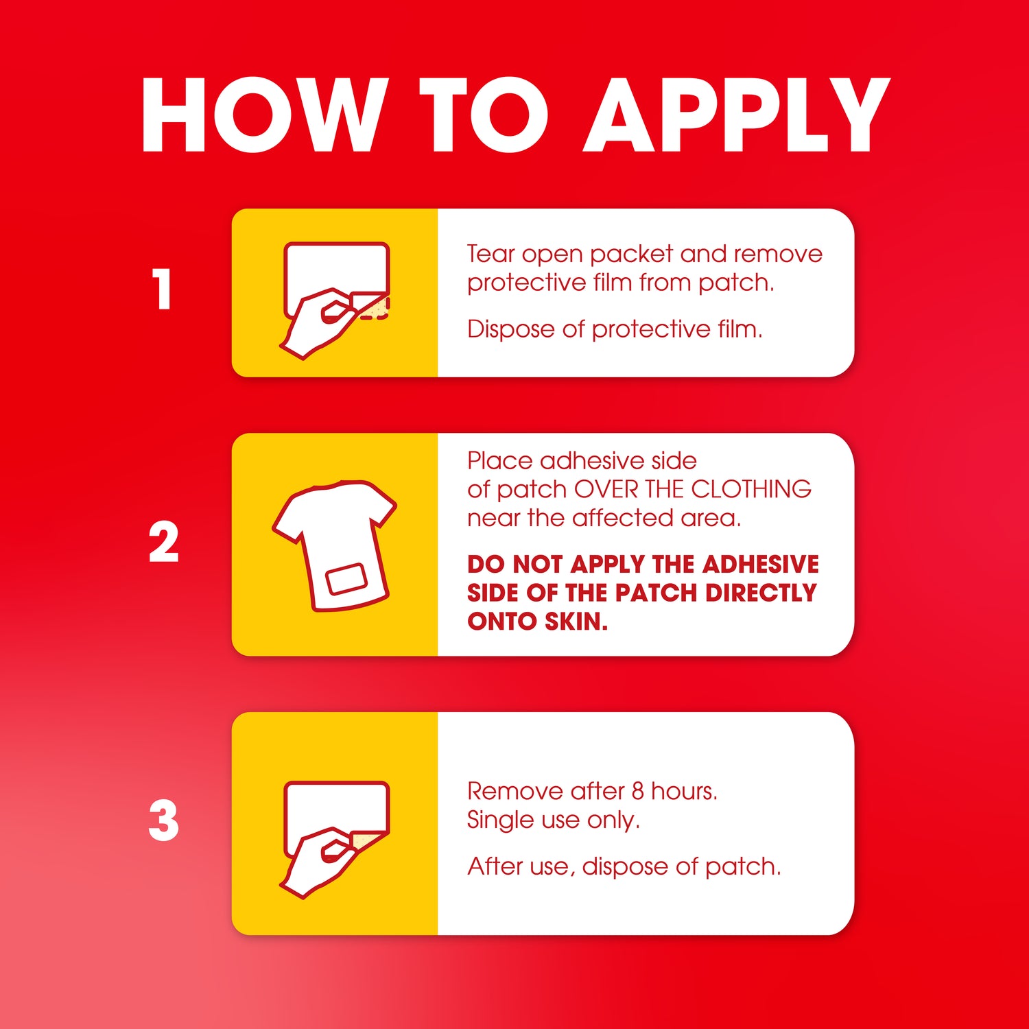 HEAT PATCHES - Pain Away Australia